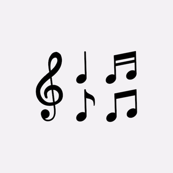 Notas Musicales Simbolos Ilustración De Colección De Notas Musicales
