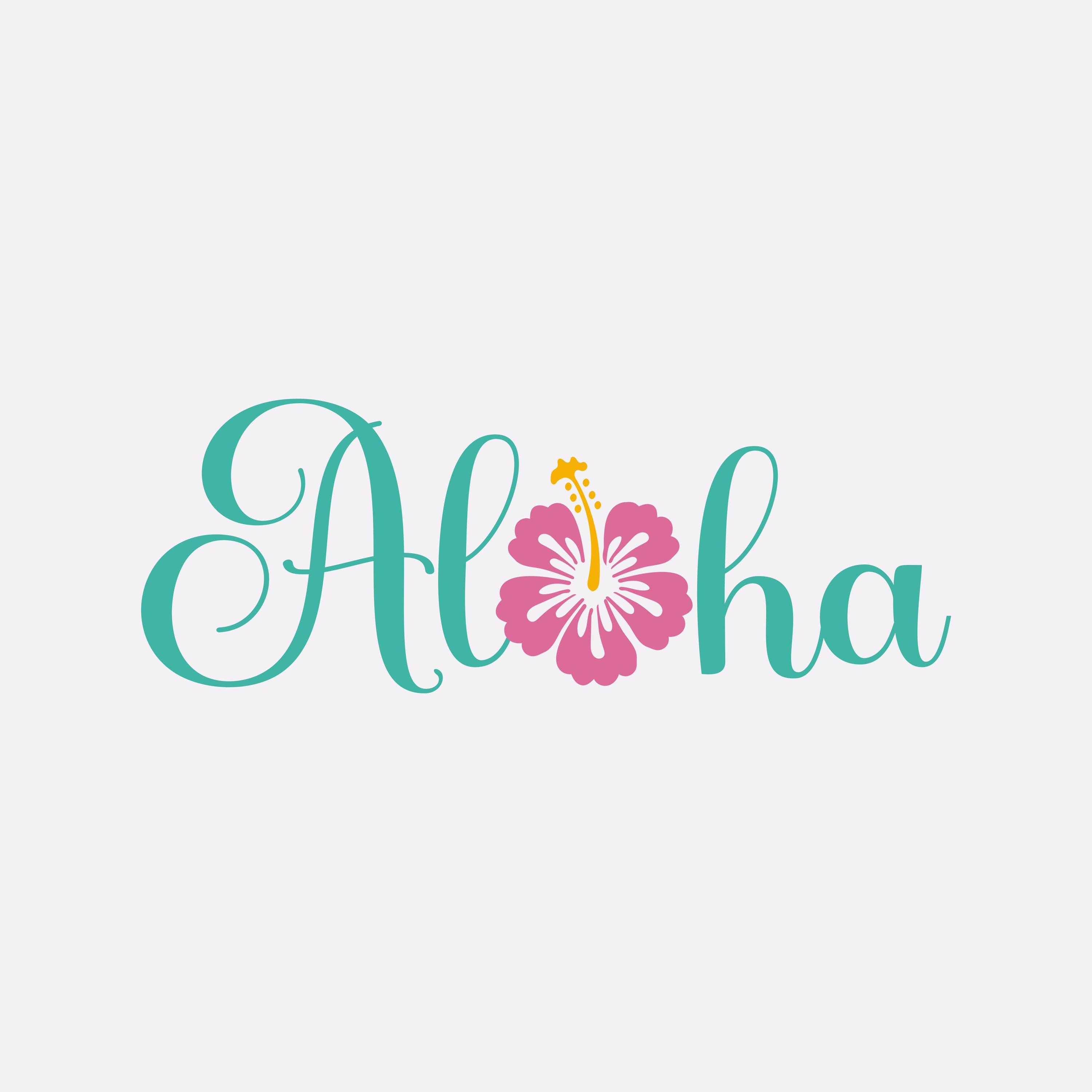 Aloha Svg, Aloha Clip Art, Hibiscus Svg, Hawaiian Svg, Beach Svg ...