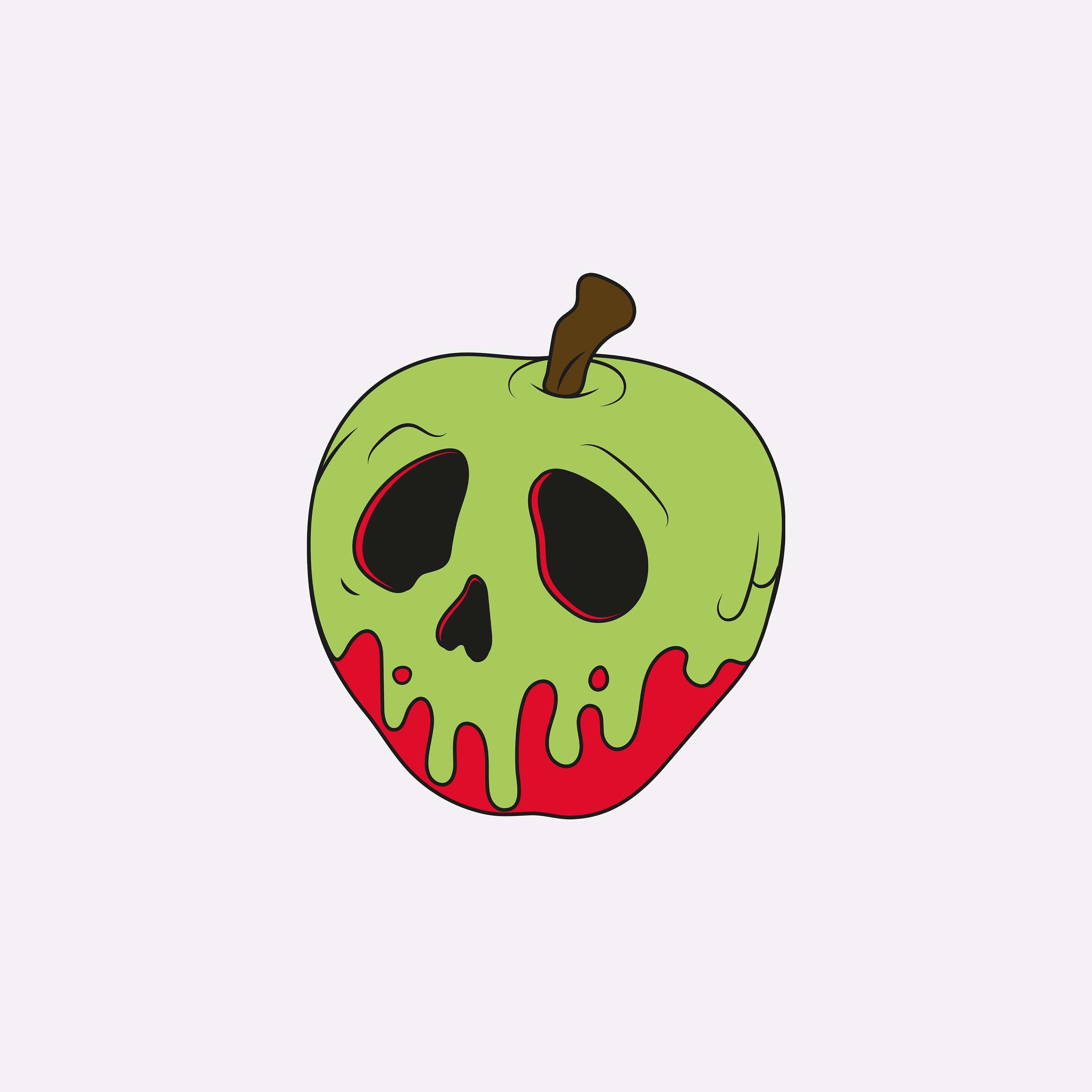 Poison Apple Svg Halloween Clipart Svg Skull Svg Evil - Etsy