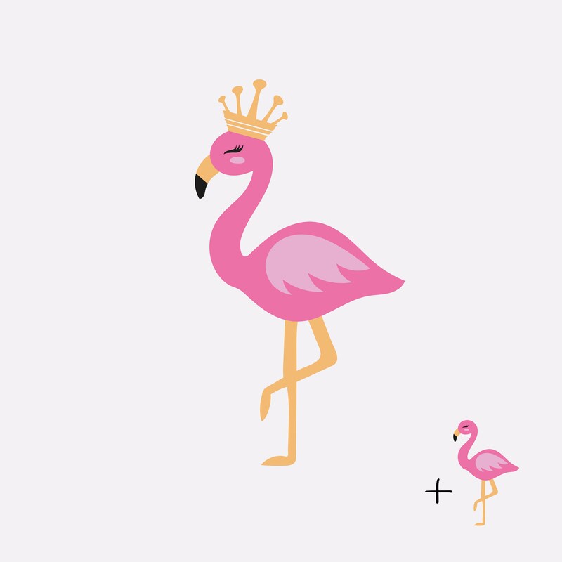 Flamingo feet print - Etsy.de
