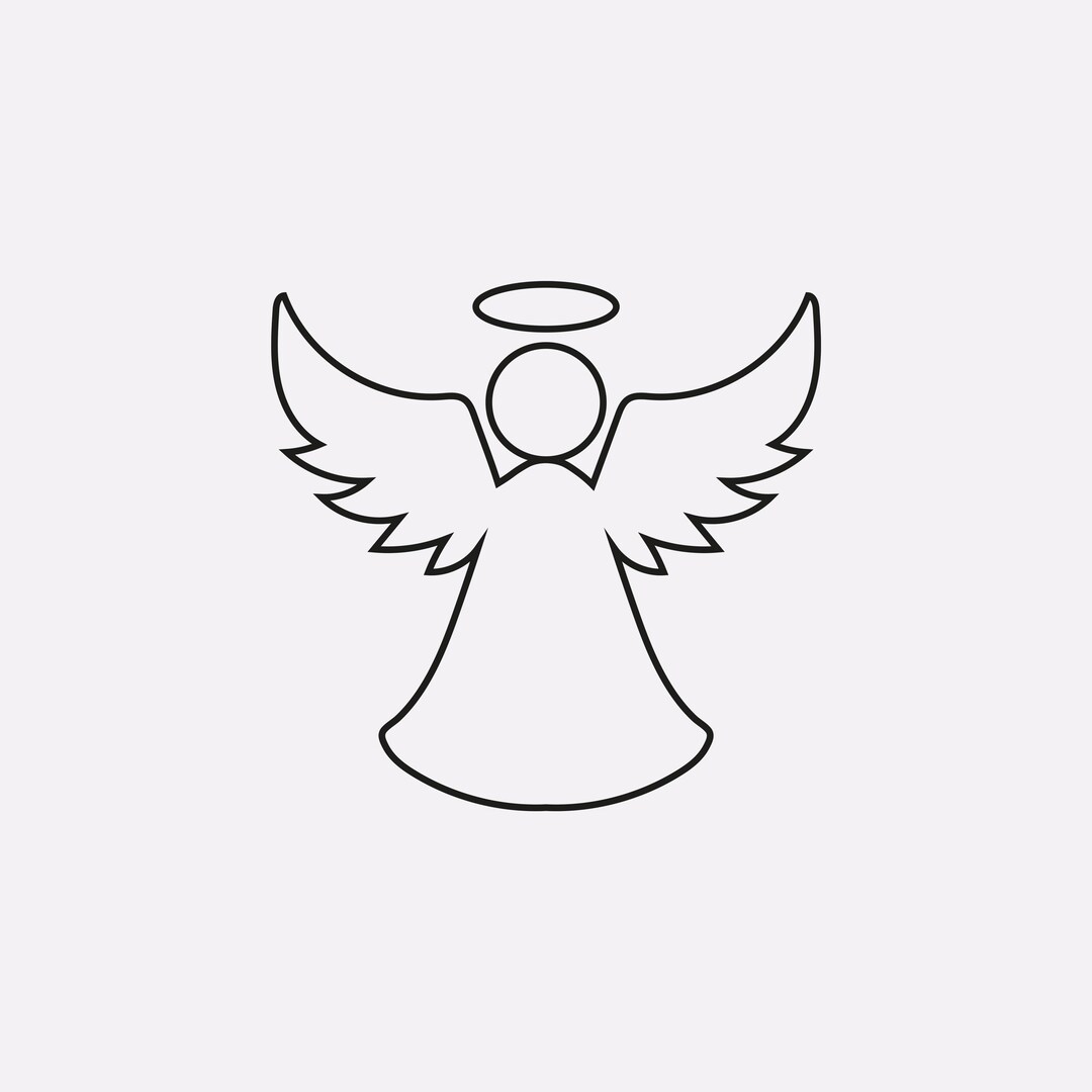 Angel SVG, Angel Wing SVG, Angel Wing Outline, Svg , Angel Wings Png ...