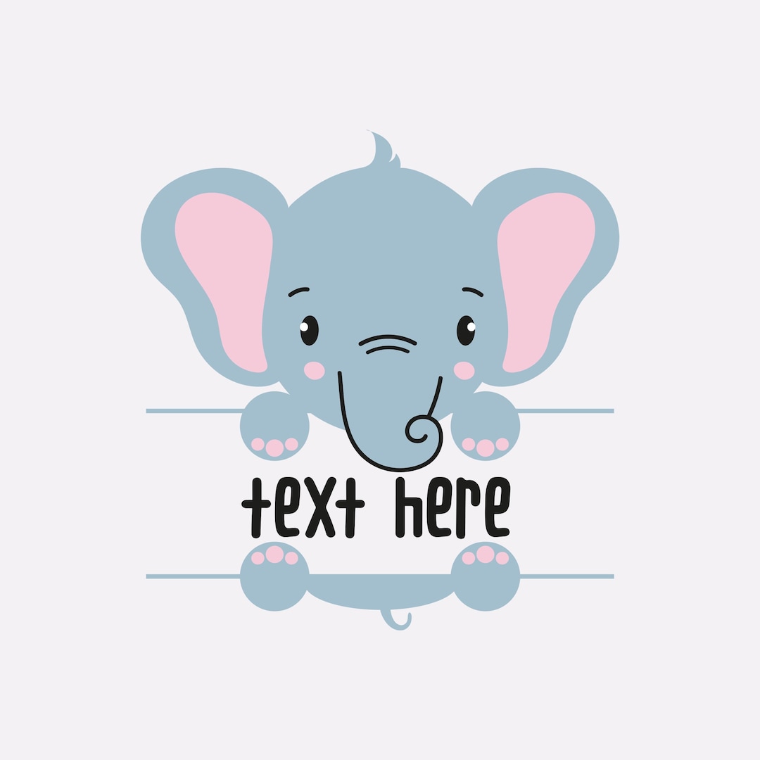 Elephant Svg, Elephant Split Monogram Svg, Baby Elephant Png, Frog Svg ...