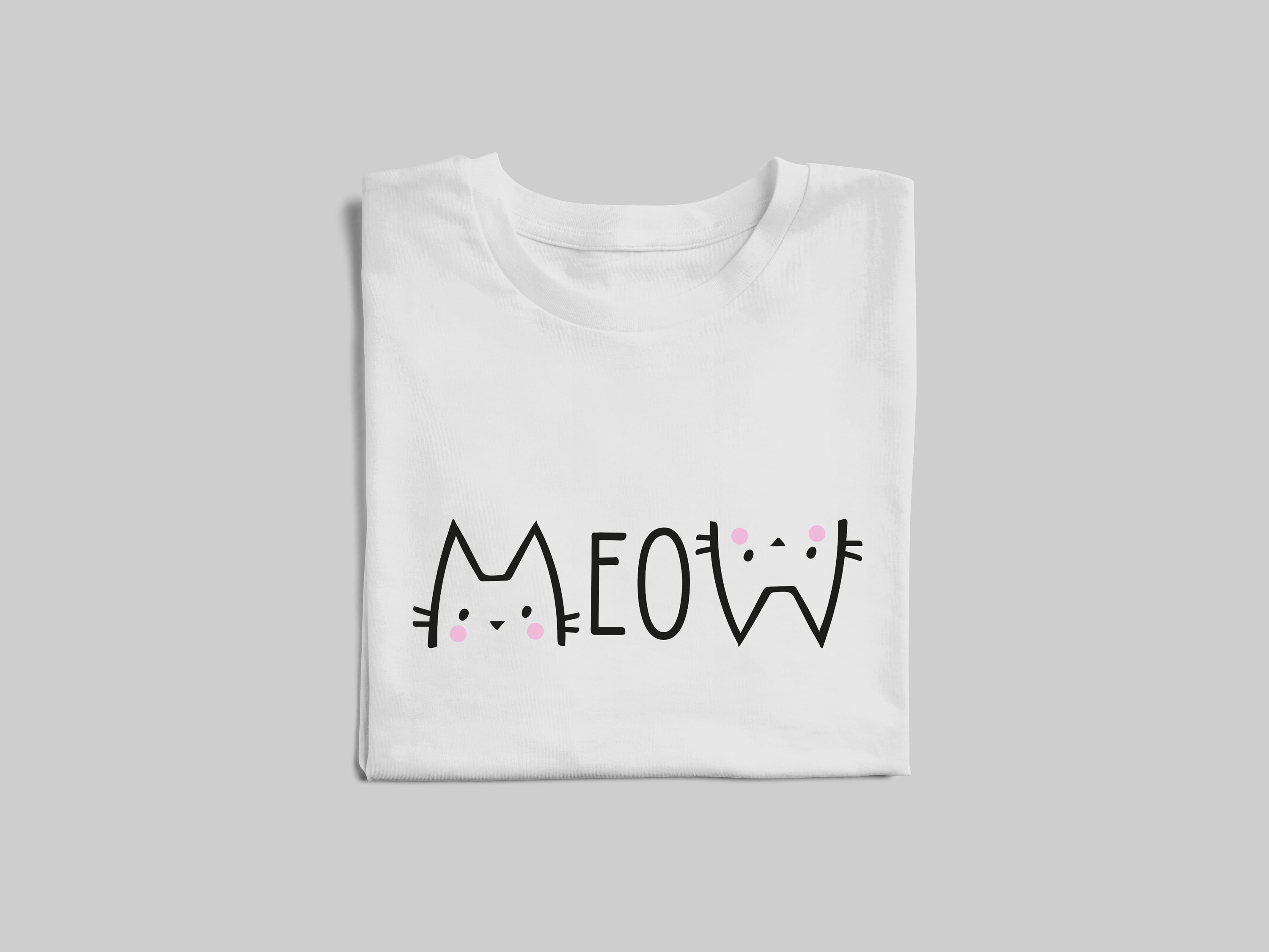 Meow Svg Meow Cut File Cat Svg Cat Svg File Meow Svg File Etsy