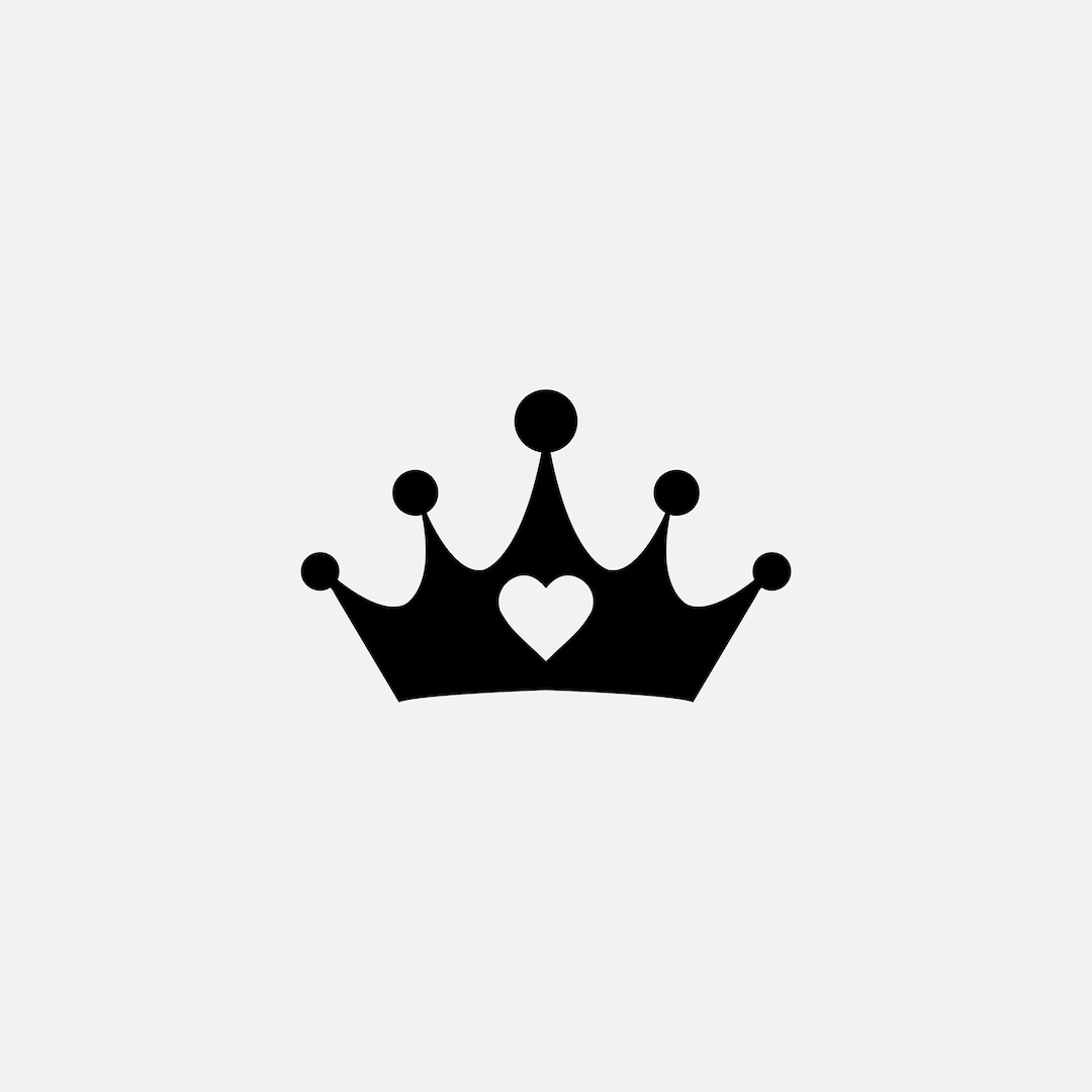 Crown With Heart - Princess, Queen - Instant Digital Download - Svg ...