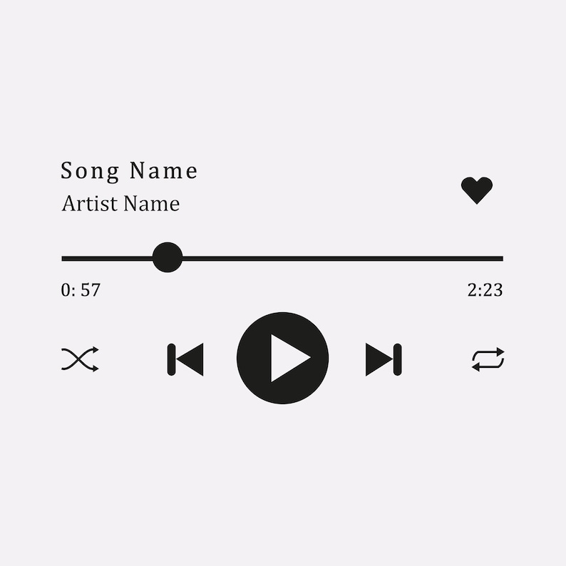 Spotify Svg, Music Player Png, Audio Control Buttons Svg, Acrilic Song ...