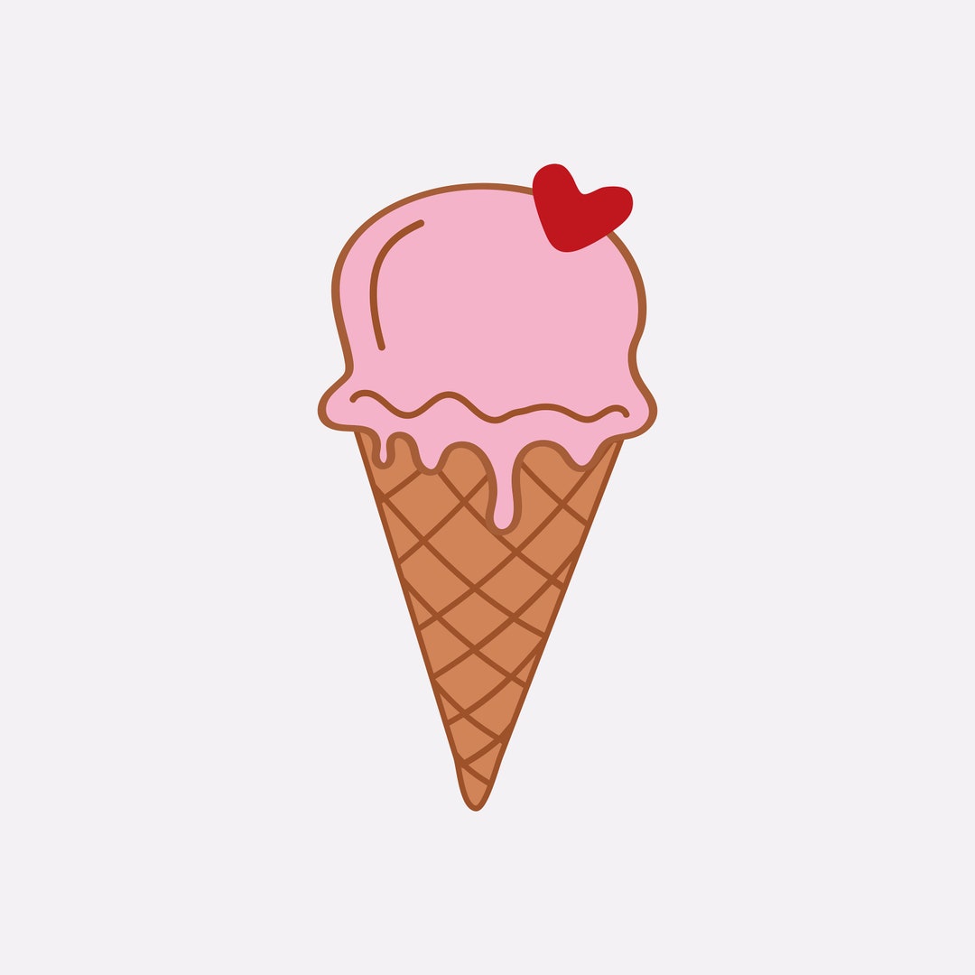 Ice Cream Svg Cream Heart SVG, , Digital Download, Love Svg, Summer ...