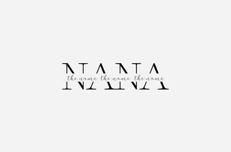 NANA Svg, Nana Split Name Frame Svg, Nana Png, Nana Shirt Svg, Nana Day ...