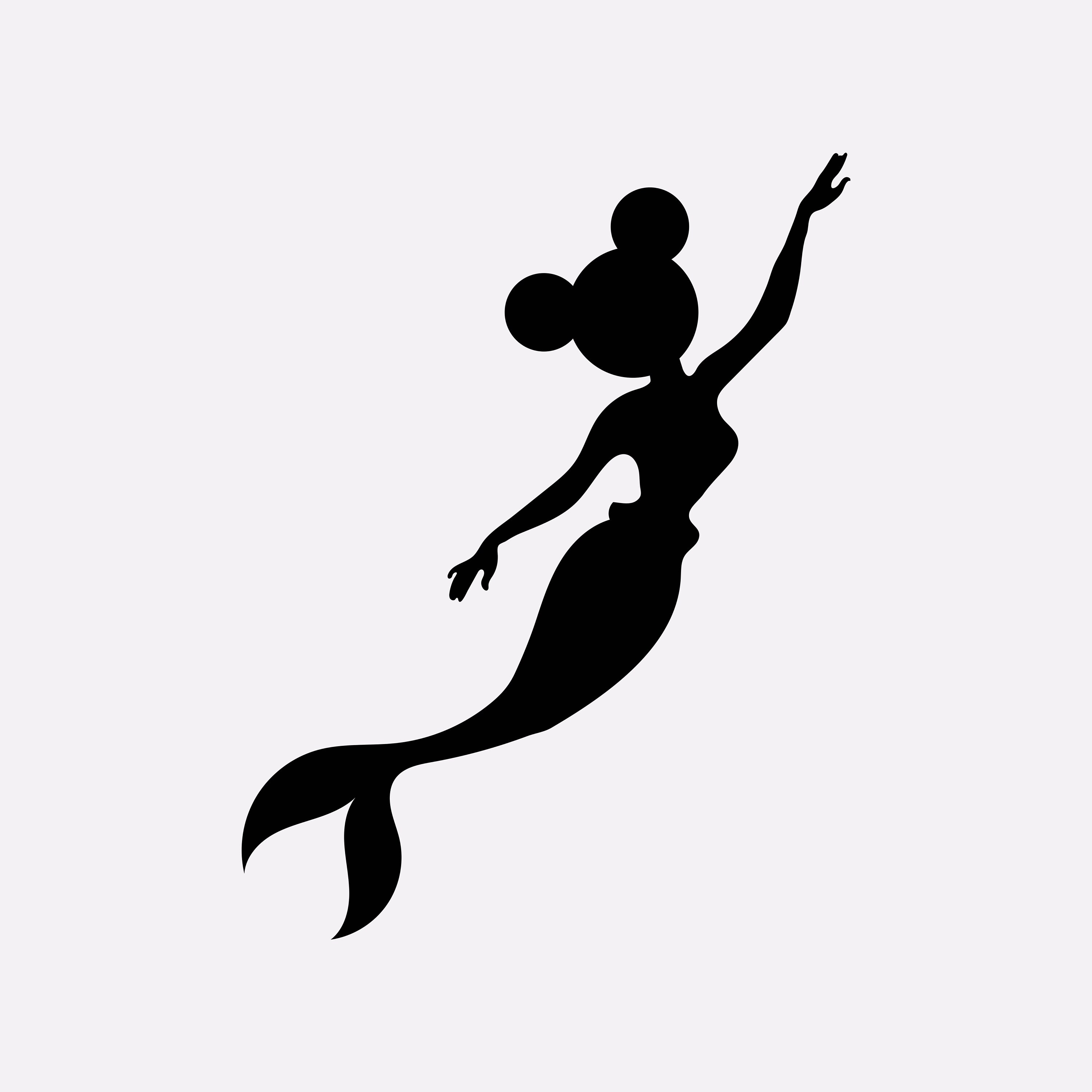 Mouse Mermaid SVG, Mouse Head Mermaid Svg, Cute Mermaid, Mermaid ...
