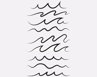 Wave Border Svg Wave Divider Svg Water Frame Svg Sea Svg Summer Svg ...