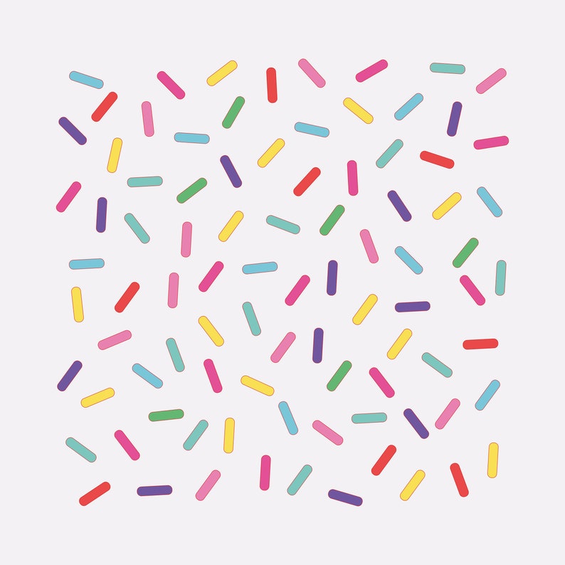 Sprinkle Pattern SVG, Confetti Svg, Bakery, Pdf, Png, Donuts, Cookie ...