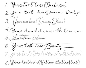 Girly Cursive Fonts For Tattoos