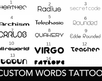 Ricky Temporary Fake Tattoo Sticker set of 2 - Etsy