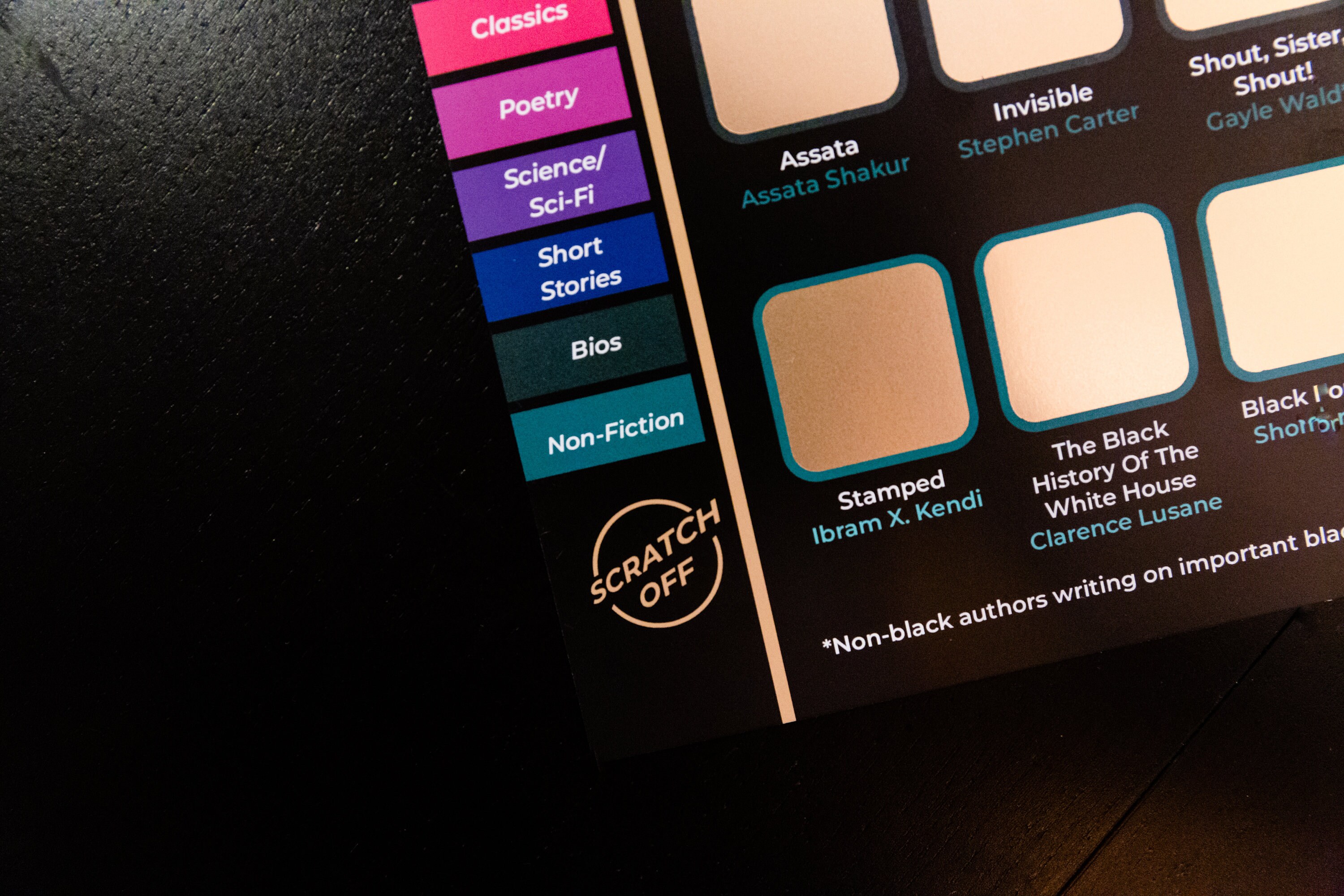 100 Books by Black Authors Scratch off Poster - Etsy