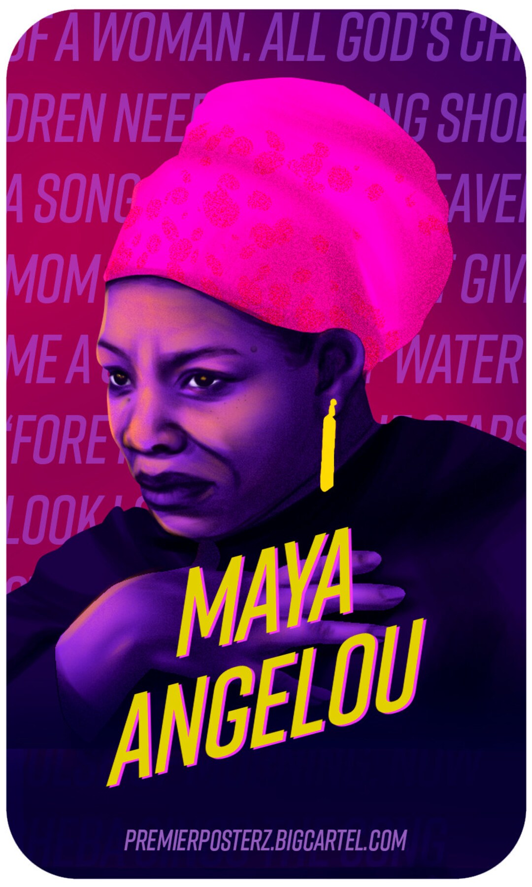 Maya Angelou Black Author Series Sticker - Etsy