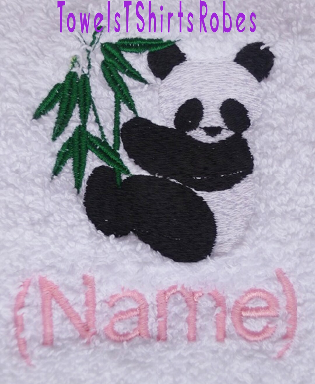 Personalised PANDA Towel Available in Hand Bath or Sheet - Etsy