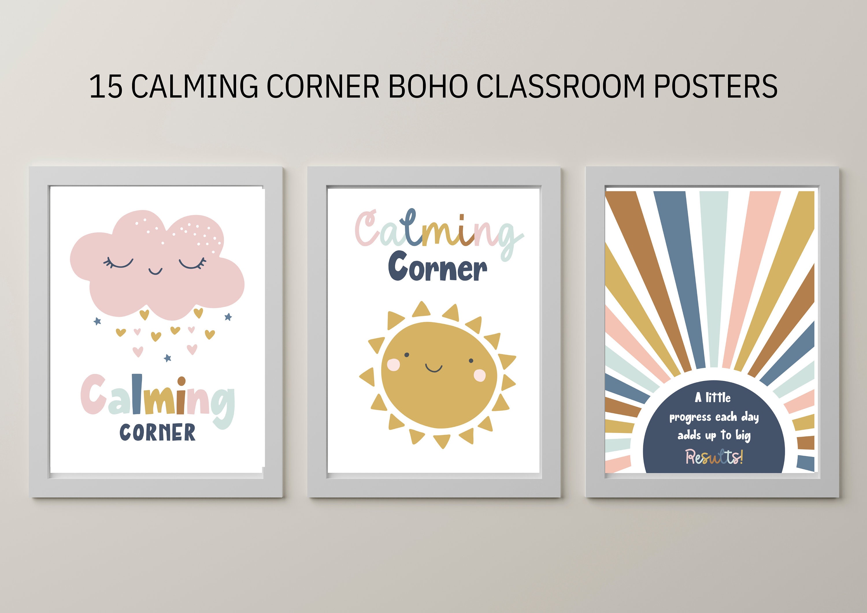 15 Calming Corner Classroom Boho Calm Down Printable Decor - Etsy