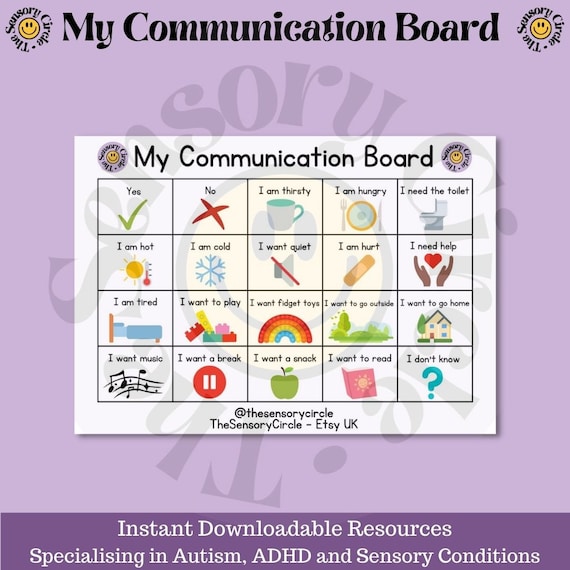 My Communication Board PECS Educational SEN Resource - Etsy UK