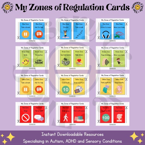 My Sensory Diet Cards Educational SEN Resource Autism - Etsy