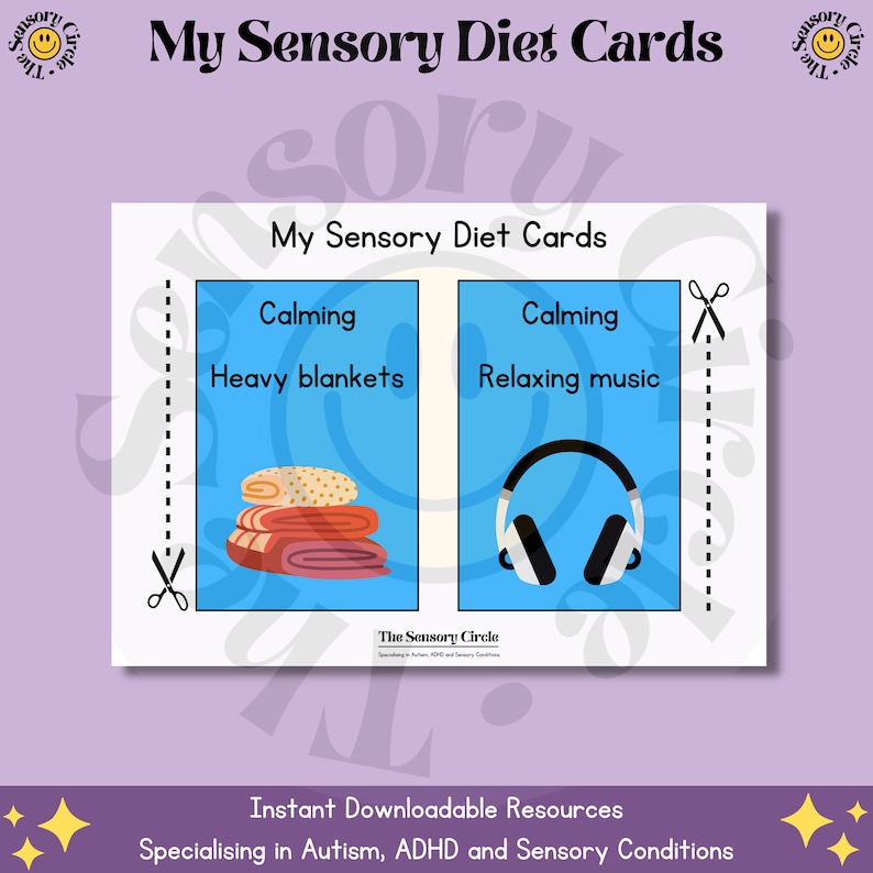My Sensory Diet Cards Educational SEN Resource Autism, ADHD and Sensory ...