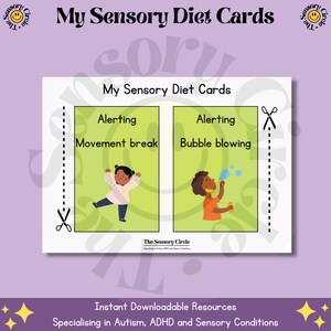 My Sensory Diet Cards Educational SEN Resource Autism, ADHD and Sensory ...