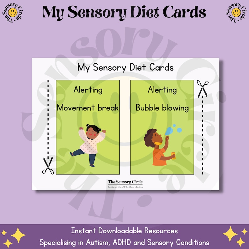 My Sensory Diet Cards Educational SEN Resource Autism, ADHD and Sensory ...