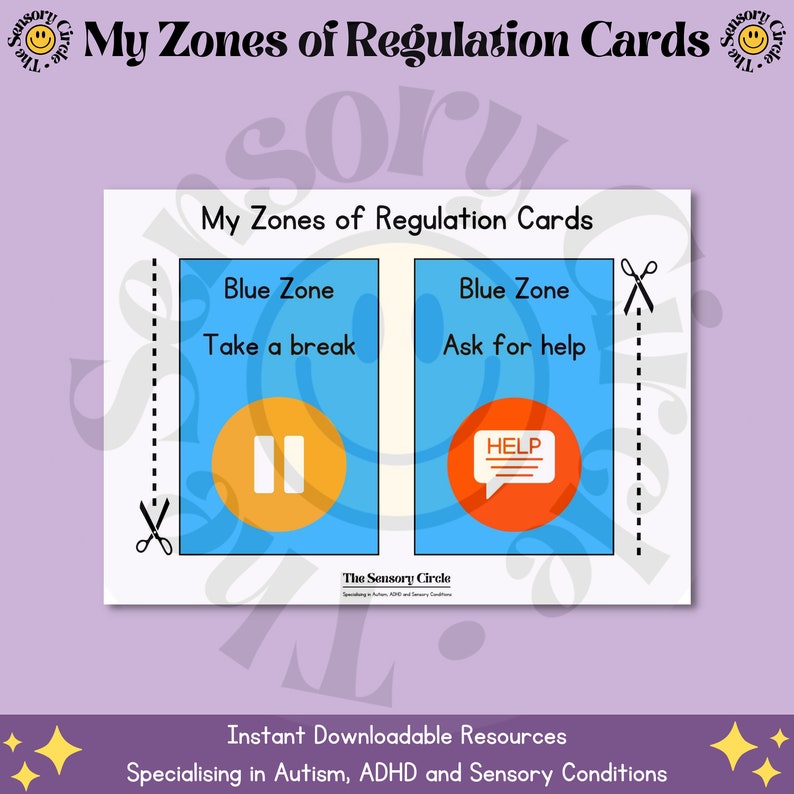 My Zones of Regulation Cards Educational SEN Resource Autism, ADHD and ...