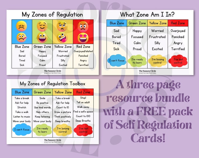 My Zones of Regulation Emoji Bundle Educational SEN Resource Autism ...