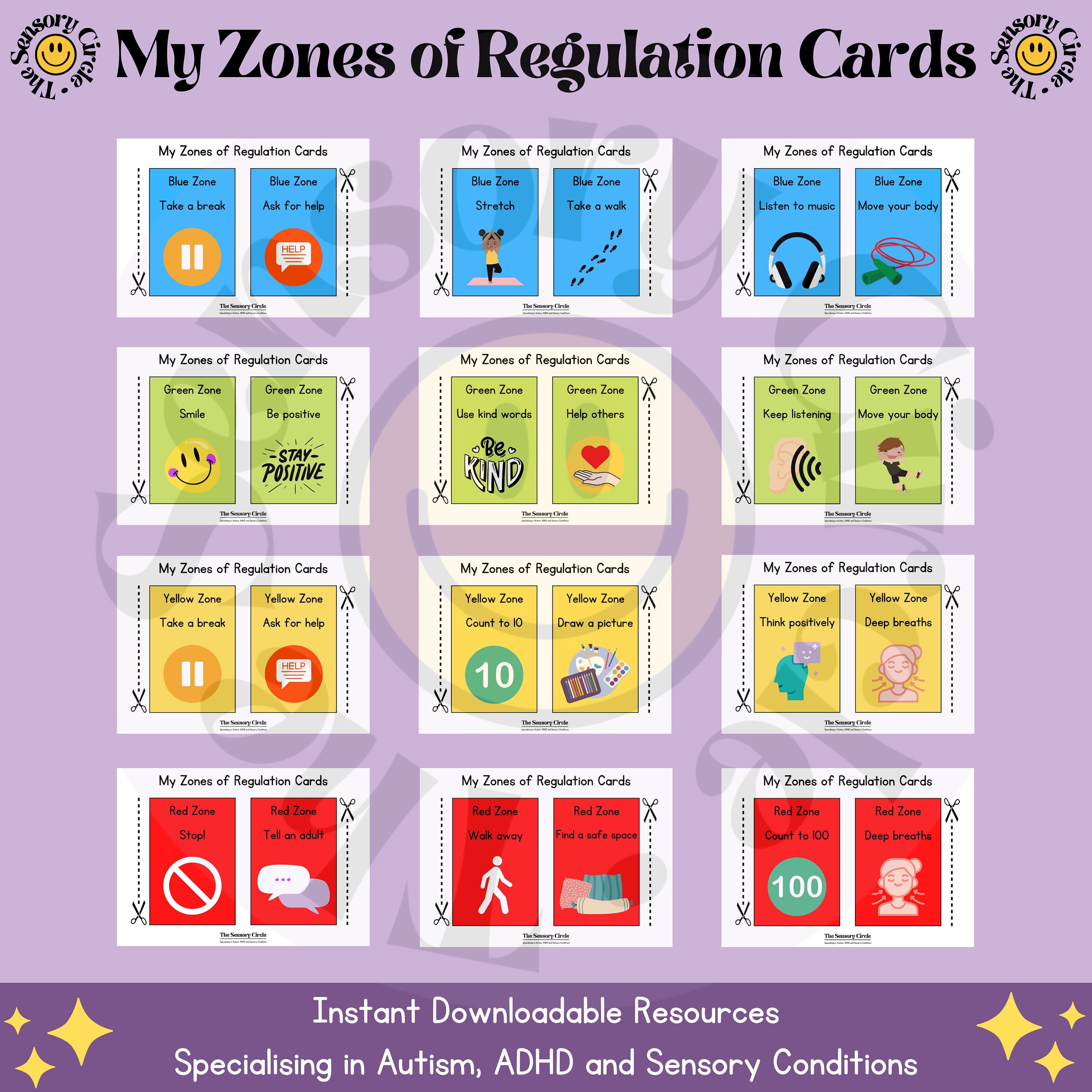 My Zones of Regulation Weather Bundle Educational SEN Resource Autism ...