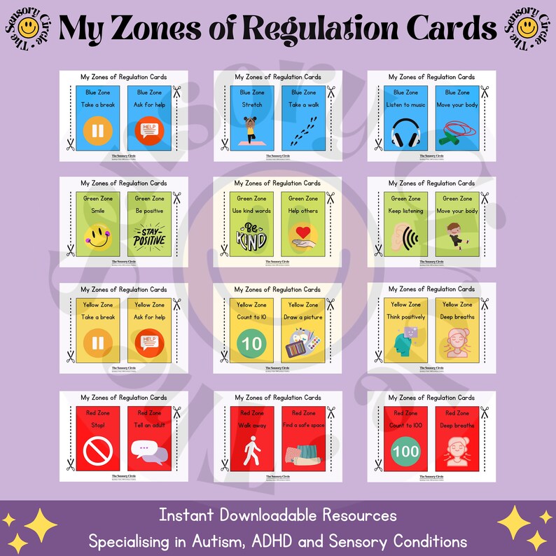 My Zones of Regulation Children Bundle Educational SEN Resource Autism ...