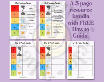 My 5 Point Scale Traffic Signs Bundle Educational SEN Resource Autism ...