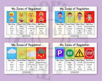 My Zones of Regulation Posters Multi-pack Educational SEN - Etsy