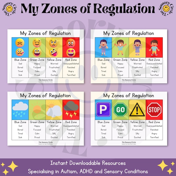 My Zones of Regulation Posters Multi-pack Educational SEN - Etsy UK