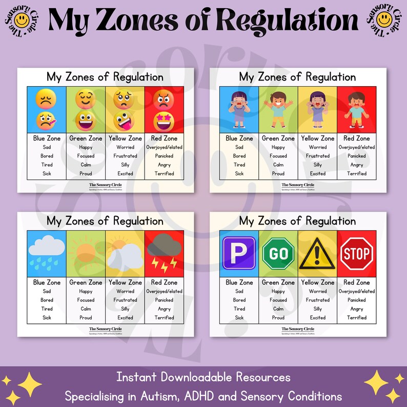 My Zones of Regulation Posters Multi-pack Educational SEN Resource ...