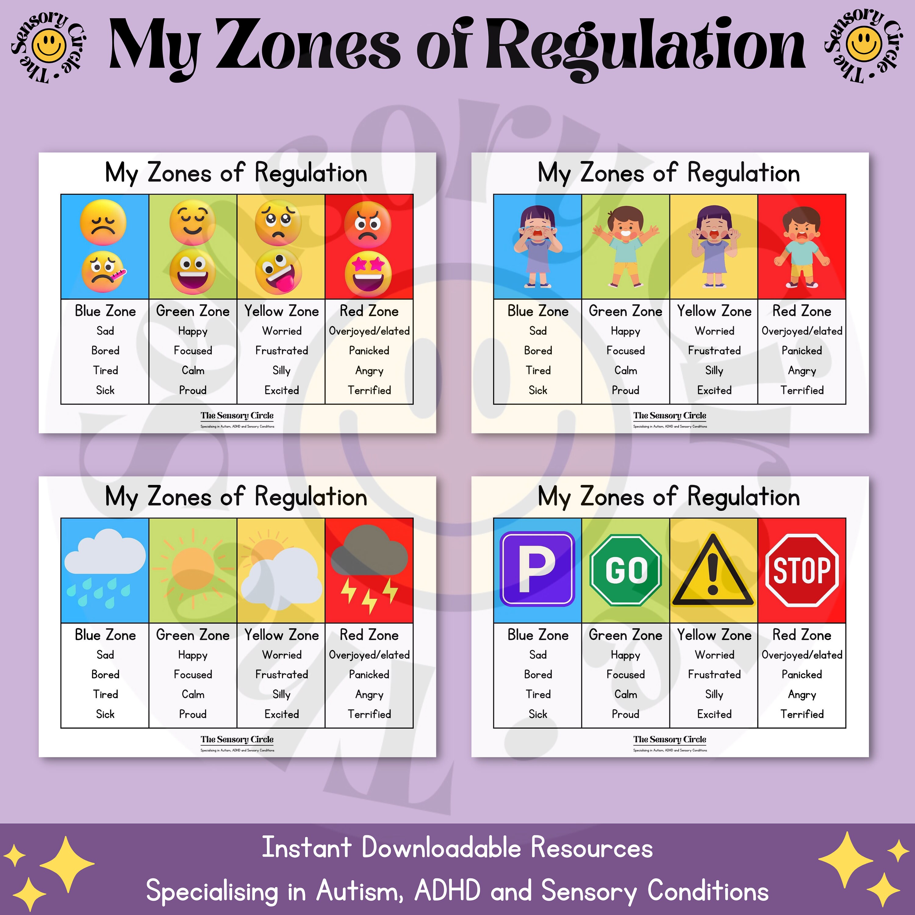 My Zones of Regulation Posters Multi-pack Educational SEN Resource ...