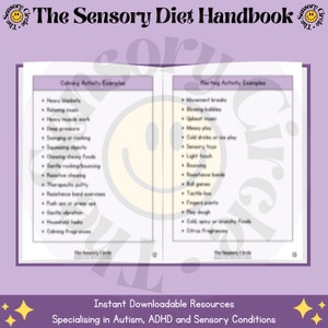 The Sensory Diet Handbook e-book Educational SEN Resource Autism, ADHD ...