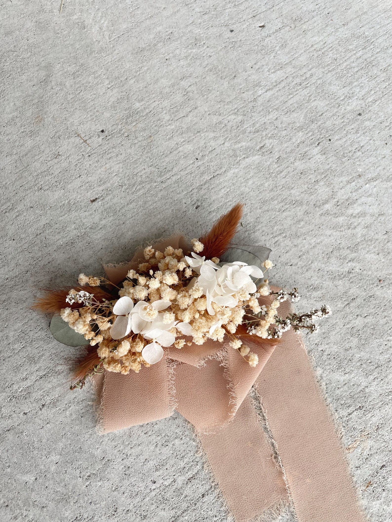 Buttonhole/ Boho/ Brown Rose/ Rustic/ Dried Flowers/ Wedding/ Formal ...