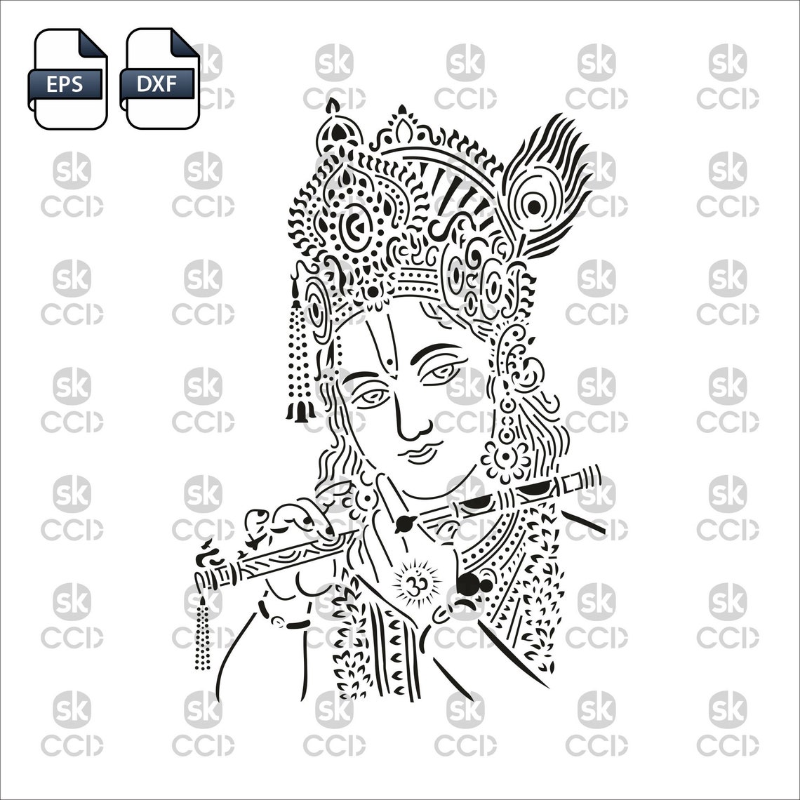 Krishna Lord Krishna Indian God Wall Décor Laser Cutting - Etsy Australia