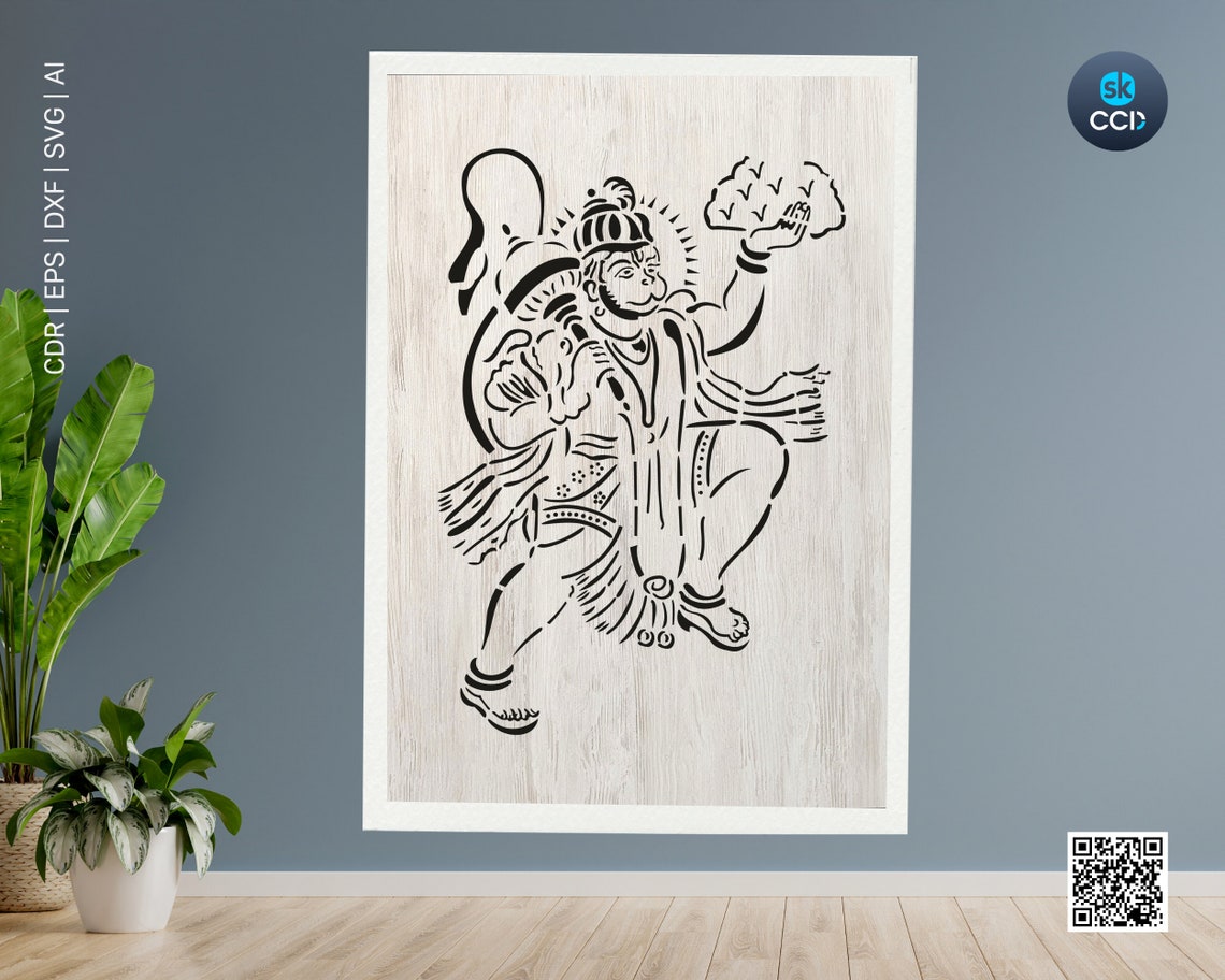 Indian God | Lord Hanuman | Hanuman | Laser Cutting Design | DXF Vector ...