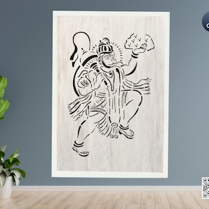 Indian God | Lord Hanuman | Hanuman | Laser Cutting Design | DXF Vector ...