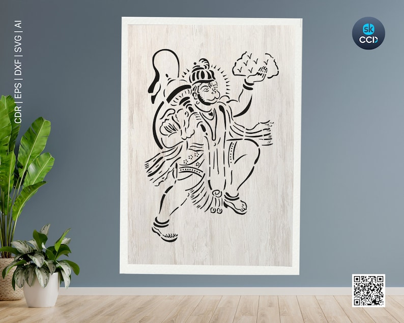 Buy Indian God | Lord Hanuman | Hanuman | Laser Cutting Design | DXF ...