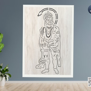 Buy Indian God | Lord Hanuman | Hanuman | Laser Cutting Design | DXF ...