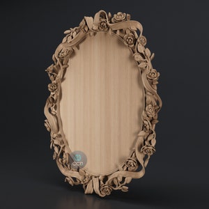 Carved Frame STL 3D Model, Carvign Frame, CNC Router Carving Artcam ...