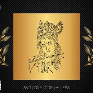 Krishna Lord Krishna Indian God Wall Décor Laser Cutting - Etsy Australia
