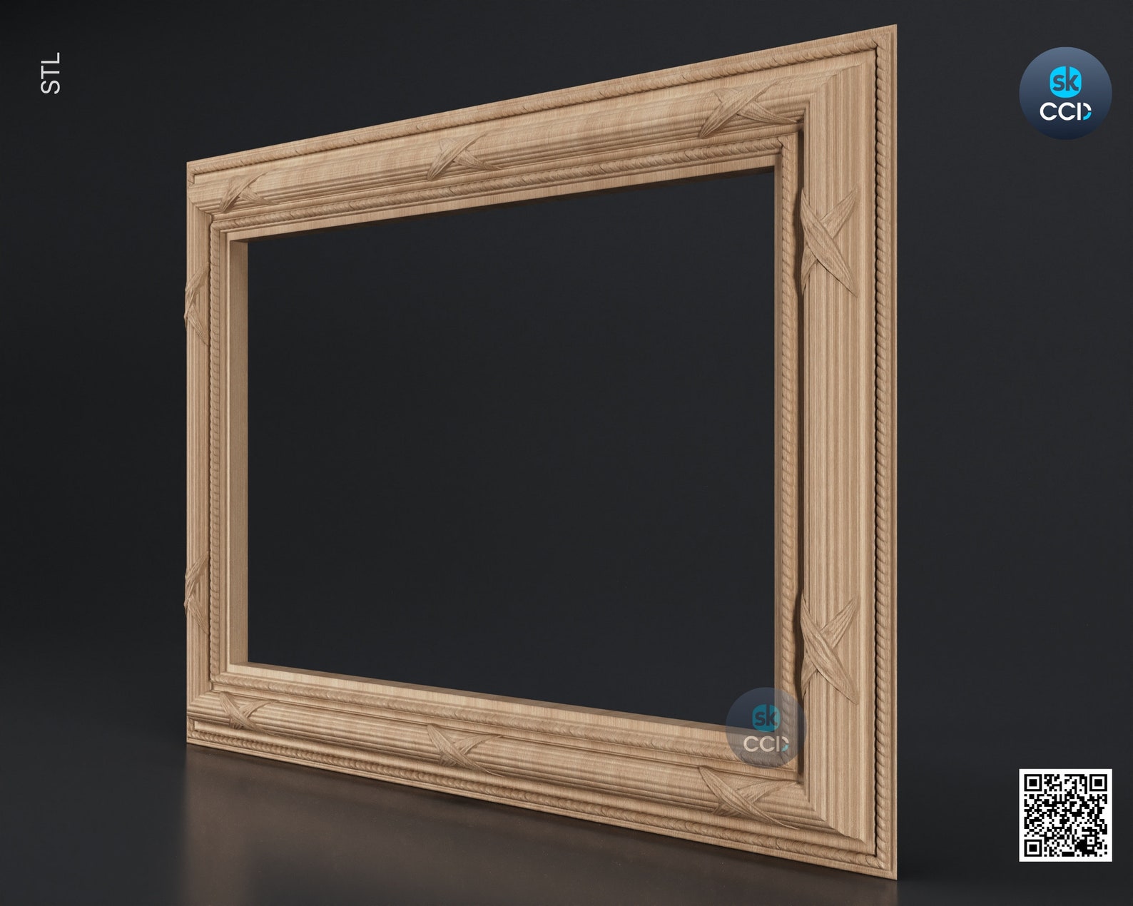 Carved Frame STL 3D Model, Carvign Frame, CNC Router Carving Artcam ...