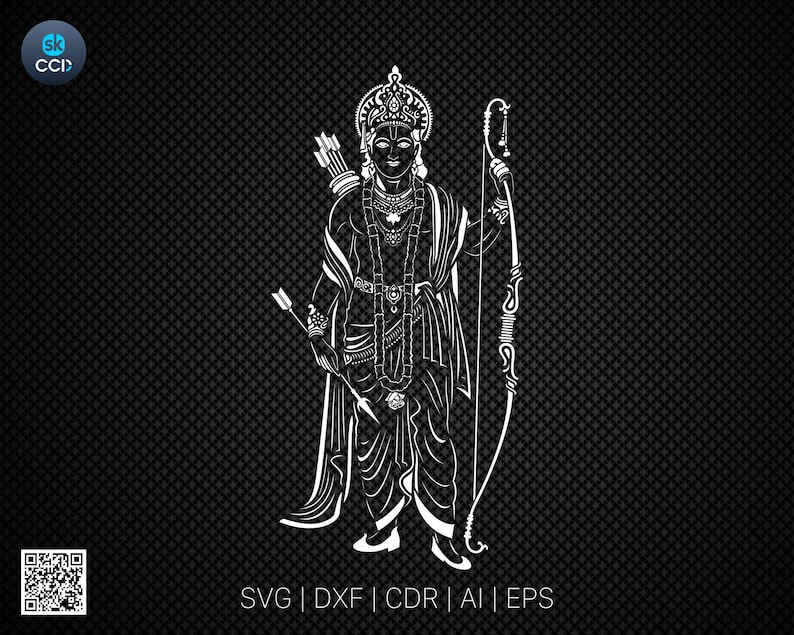 Buy Lord Ram Vector for Laser Cut, Cnc, Digital Files CDR, Dxf, Eps ...