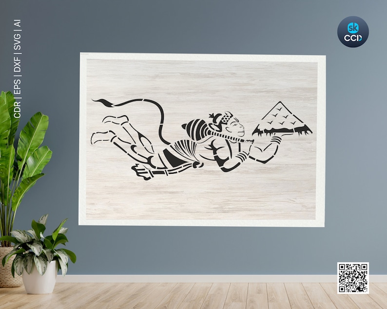 Indian God | Lord Hanuman | Hanuman | Laser Cutting Design | DXF Vector ...