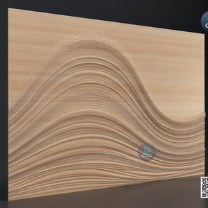 Wood Wall Art, Big Wave STL Model, CNC Router Carving Artcam File, Wall ...