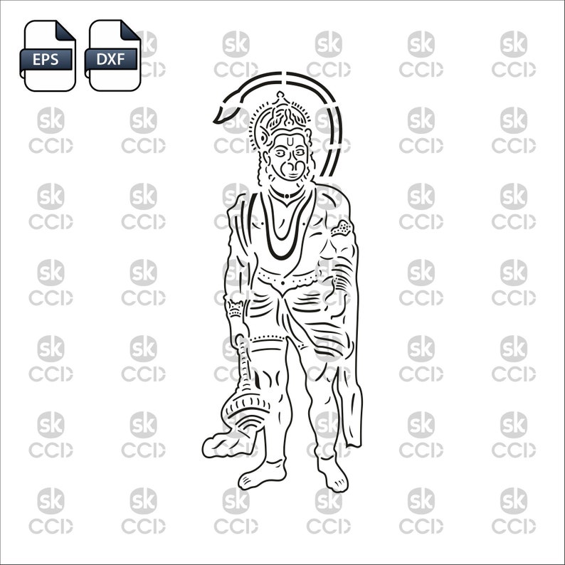 Indian God Lord Hanuman Hanuman Laser Cutting Design - Etsy