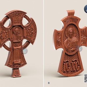 Cross Stl, 3D STL File for Cnc and 3D Printer, Jesus Cross Set - 1, CNC ...