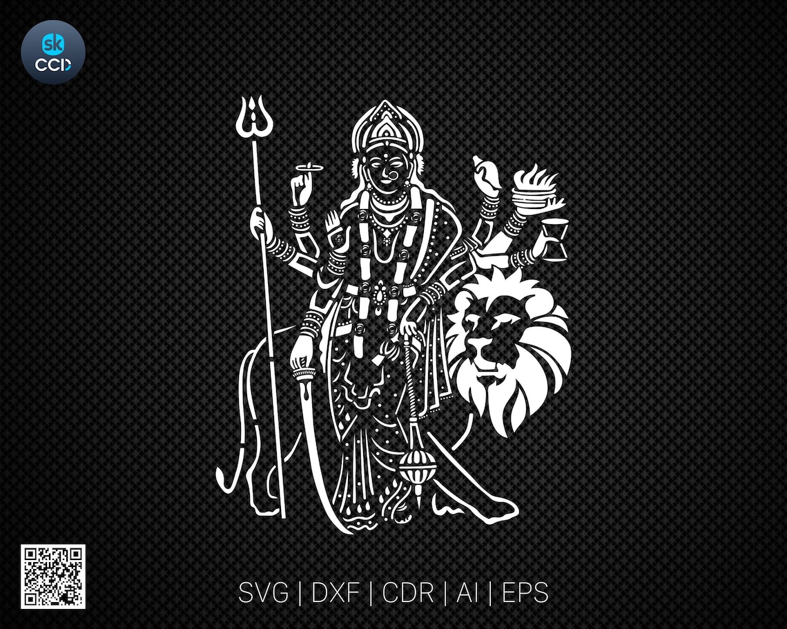 Buy Maa Durga Wall Art Indian God Laser Cutting Design Online in India ...